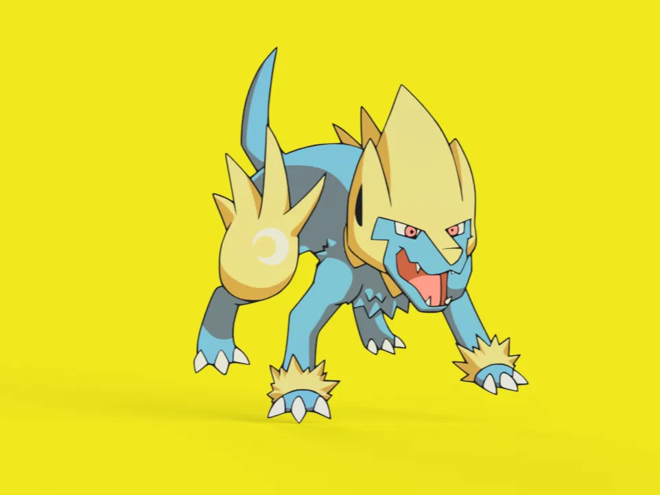Manectric Wall Art by Sitsero - MakerWorld