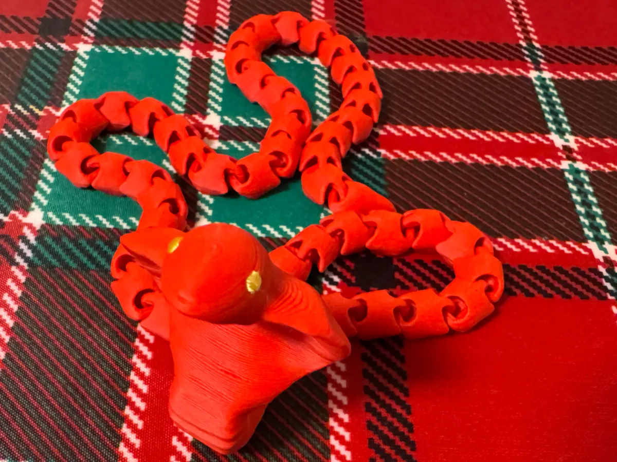 Tiny Flexi Cobra - Longer - Free 3D Print Model - MakerWorld