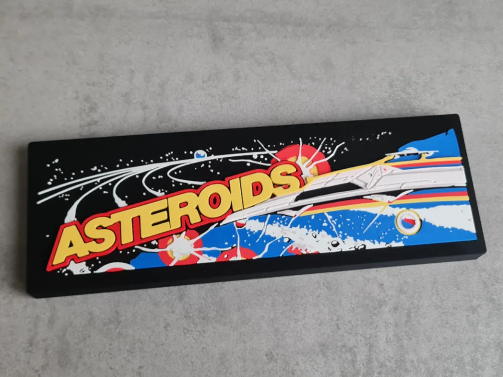 Asteroids classic arcade marquee style logo / sign by Lendehaas ...