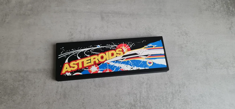 Asteroids classic arcade marquee style logo / sign by Lendehaas ...