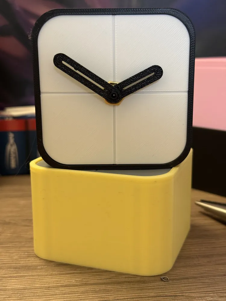 Modular Retro Cube Clock – Mix & Match Your Style! - Free 3D Print ...
