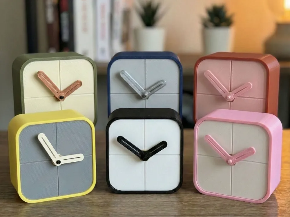Modular Retro Cube Clock – Mix & Match Your Style! - Free 3D Print ...
