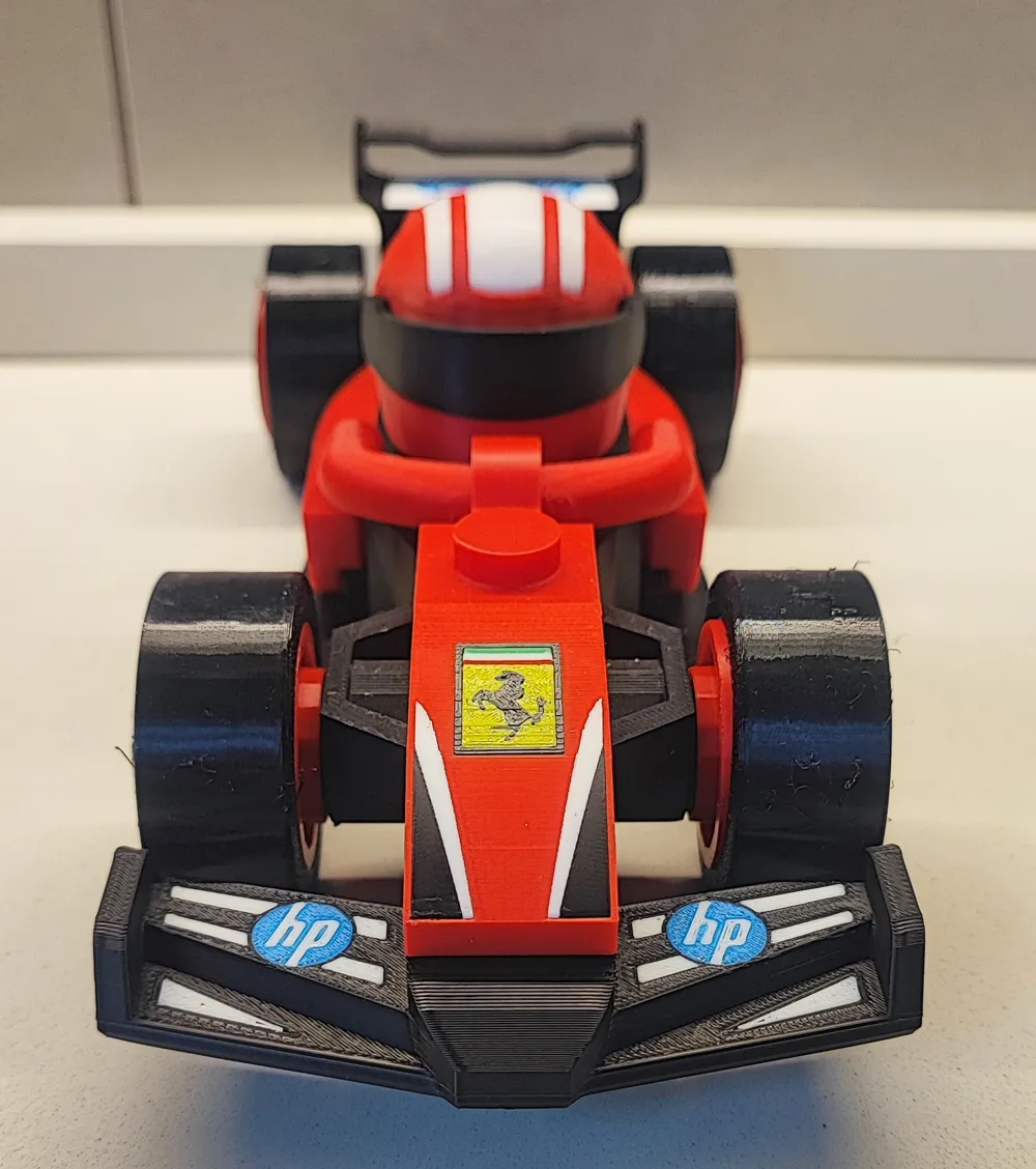 F1 Brick Ferrari – Deluxe 300% PLUS - Free 3D Print Model - MakerWorld
