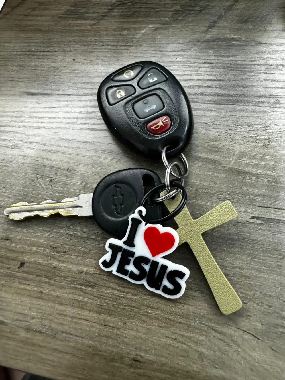 I Love Jesus Keychain 35mm by Kingdom3dCreations - MakerWorld