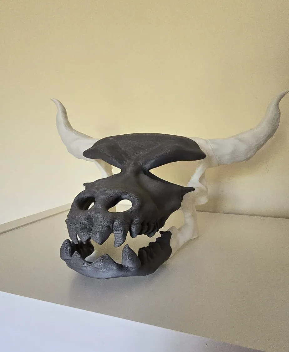 Demon dog skull mask by Fancraft Forge - MakerWorld