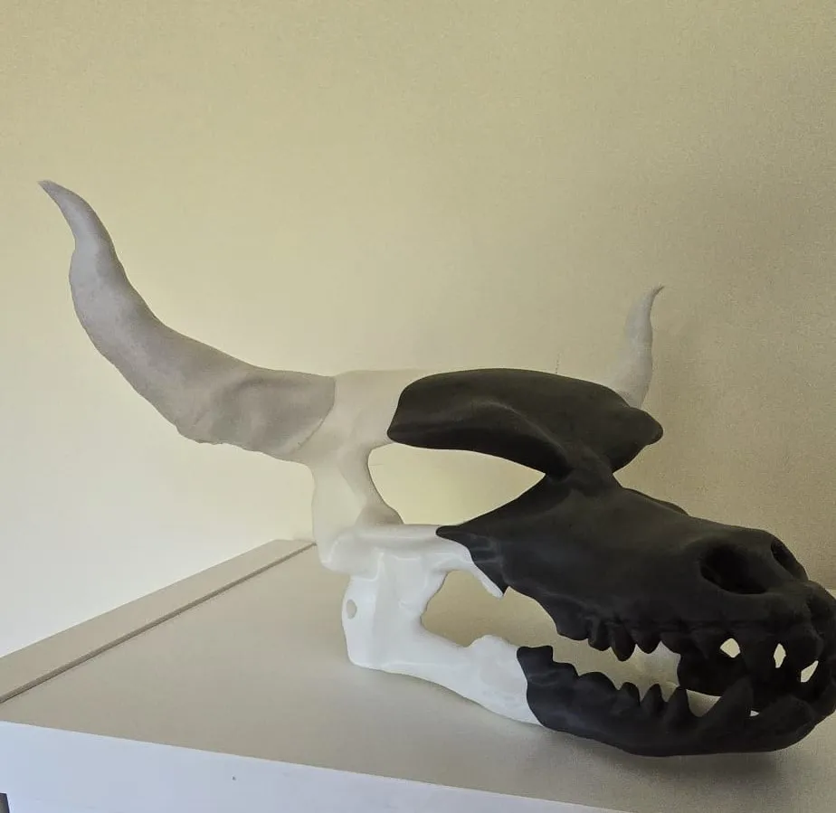 Demon dog skull mask by Fancraft Forge - MakerWorld