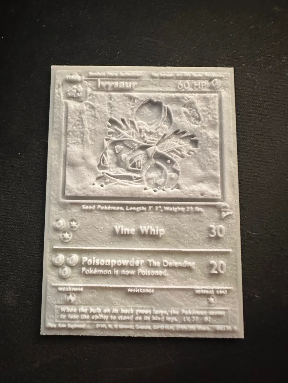 Ivysaur Pokemon Card Lithophane by thatguy08 - MakerWorld