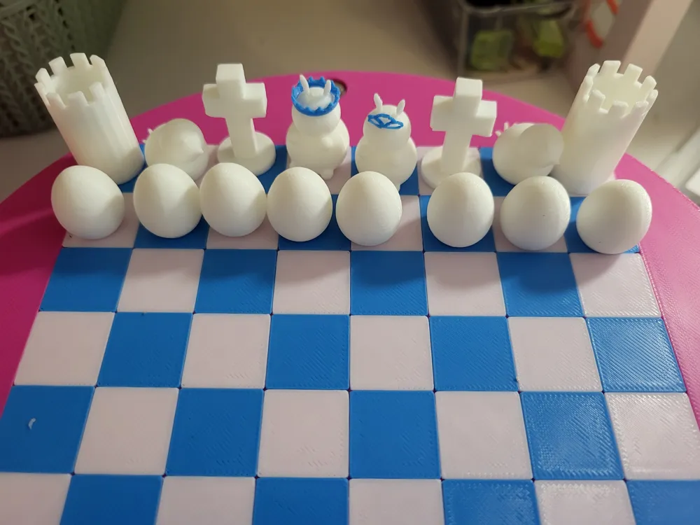 Easter Egg Chess Set by Inu Ai - MakerWorld