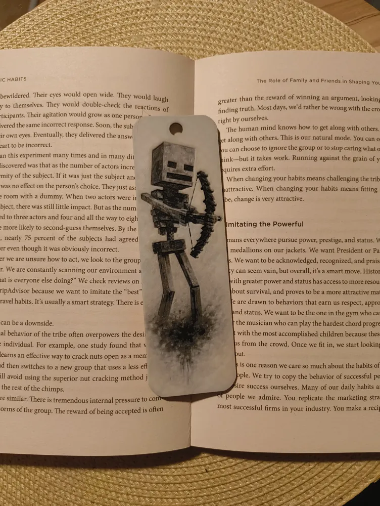 Minecraft Skeleton Bookmark - Free 3D Print Model - MakerWorld