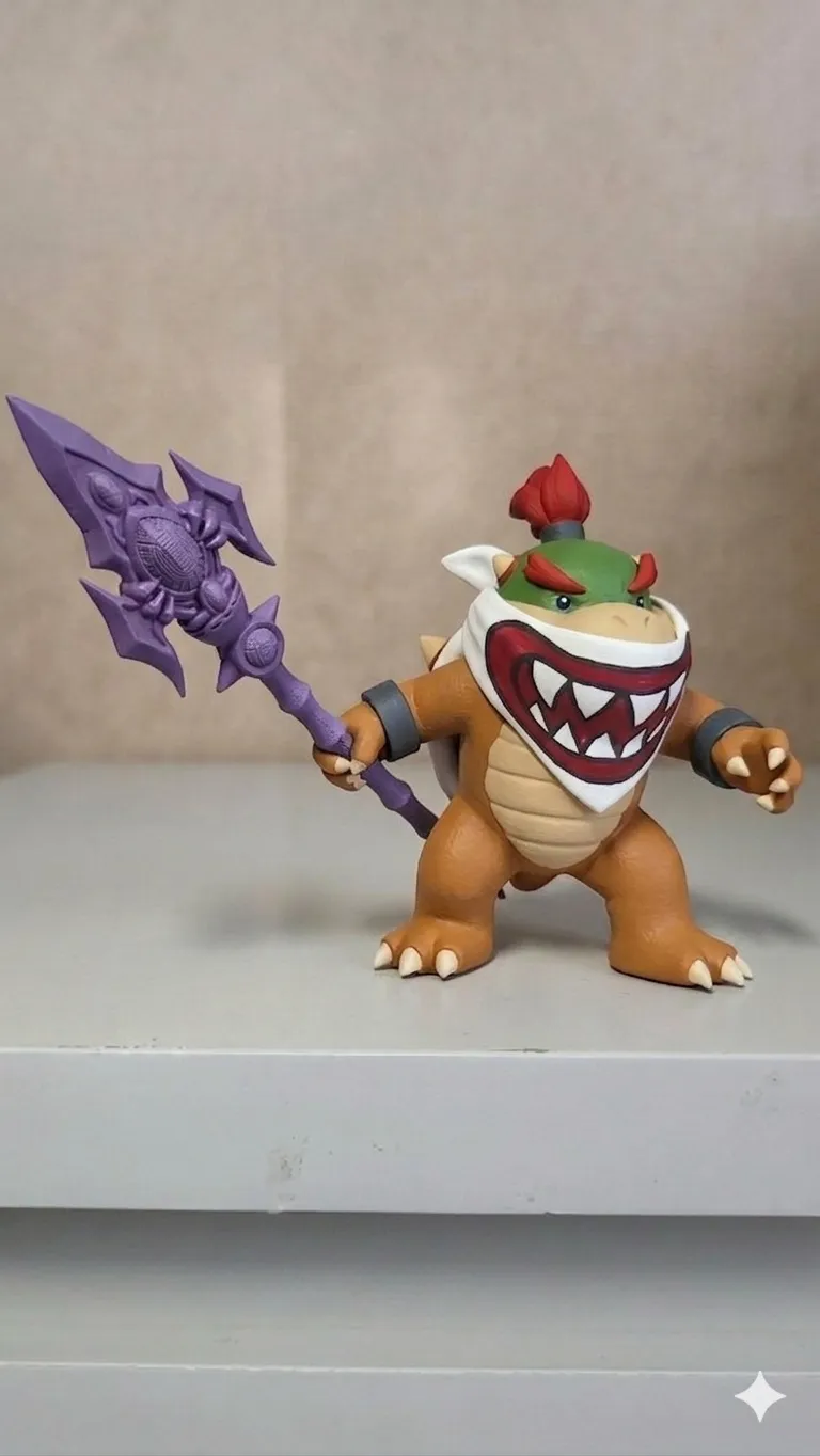 Masked Bowser Jr - Super Mario - Free 3D Print Model - MakerWorld