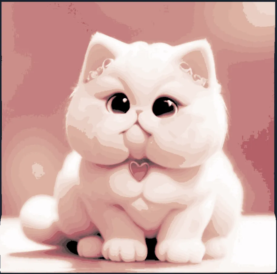 Kitten (HueForge) by mail.iou - MakerWorld