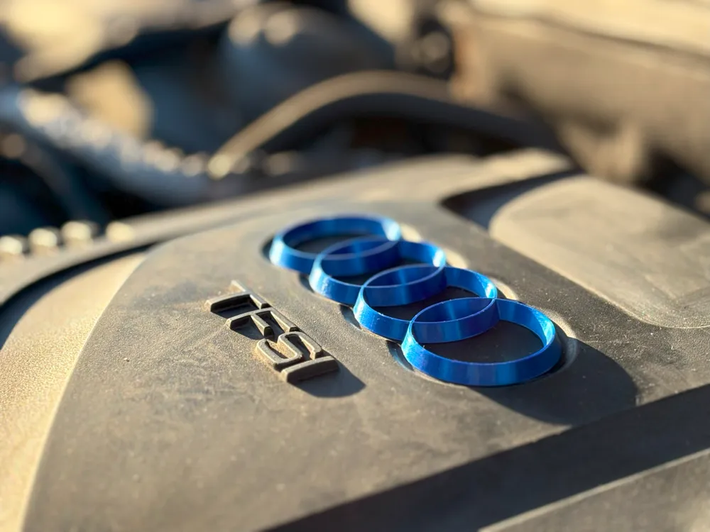 Audi a4 B8 engine cover logo by matt vee - MakerWorld