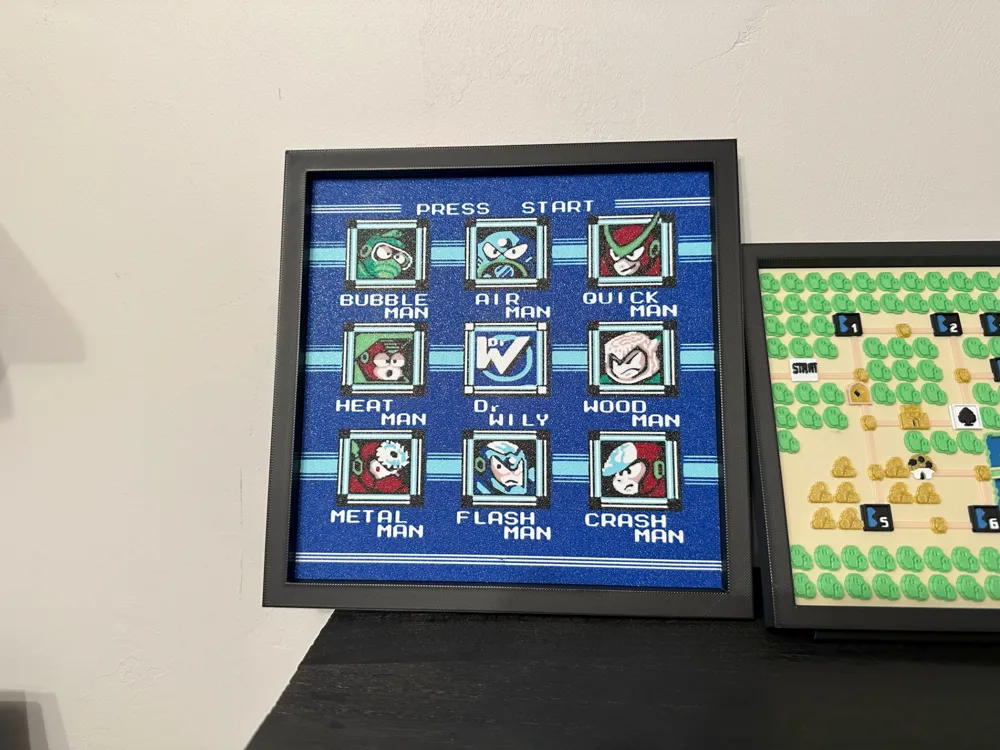 Megaman 2 Stage Select Screen by Aerofly MakerWorld: Download Free 3D ...