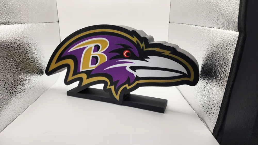 Baltimore Ravens LED Light Box by MayHem MakerWorld: Download Free 3D ...