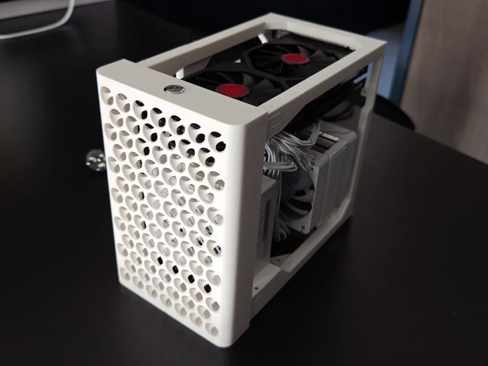 Mac-style Workstation ITX Case Vertical Inverted V1.0 - Free 3D Print ...