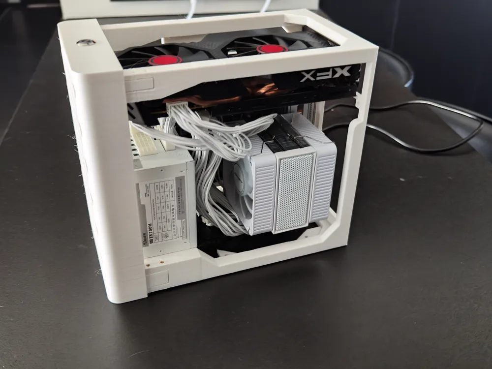 Mac-style Workstation ITX Case Vertical Inverted V1.0 - Free 3D Print ...