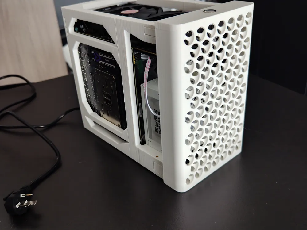 Mac-style Workstation ITX Case Vertical Inverted V1.0 - Free 3D Print ...