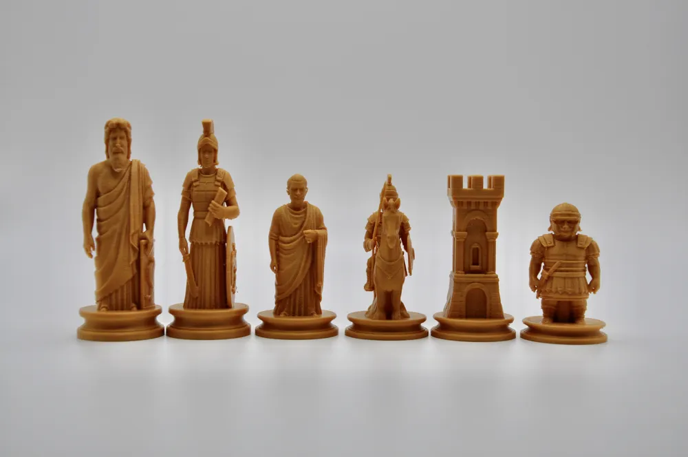 Ancient Greece v Ancient Rome Chess Set - Free 3D Print Model - MakerWorld