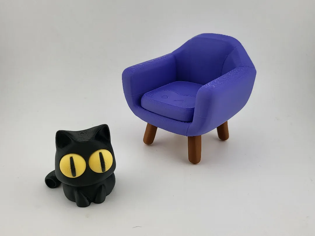 Cat on chair hypnotic NO AMS v3 decoration desk - Free 3D Print Model ...