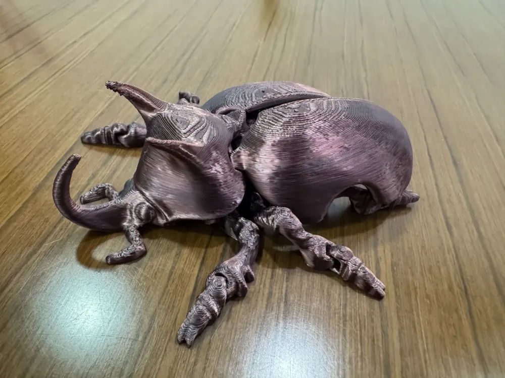 Rhinoceros Beetle - Wings Openable by user_1984452494 - MakerWorld