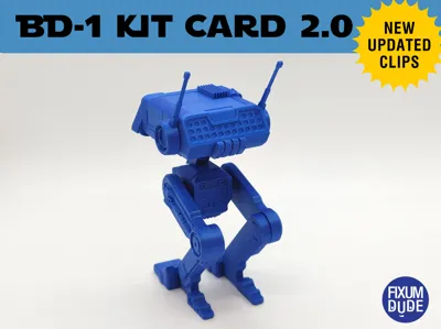 BD-1 Droid Kit Card 2.0 - Free 3D Print Model - MakerWorld