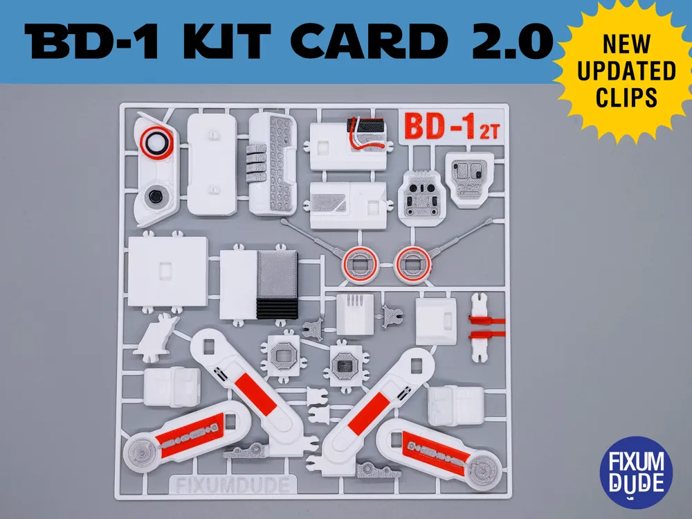 BD-1 Droid Kit Card 2.0 - Free 3D Print Model - MakerWorld