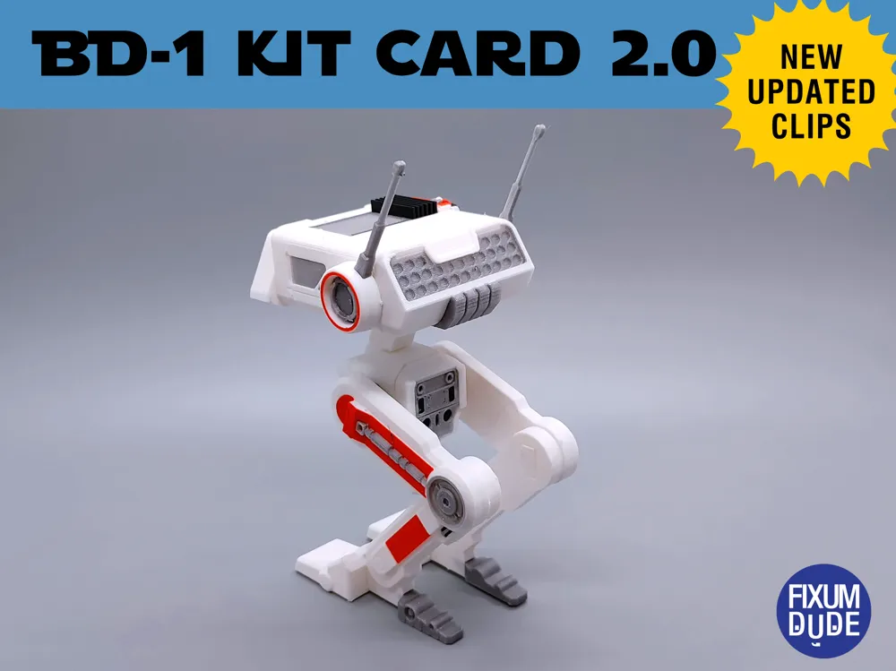BD-1 Droid Kit Card 2.0 - Free 3D Print Model - MakerWorld