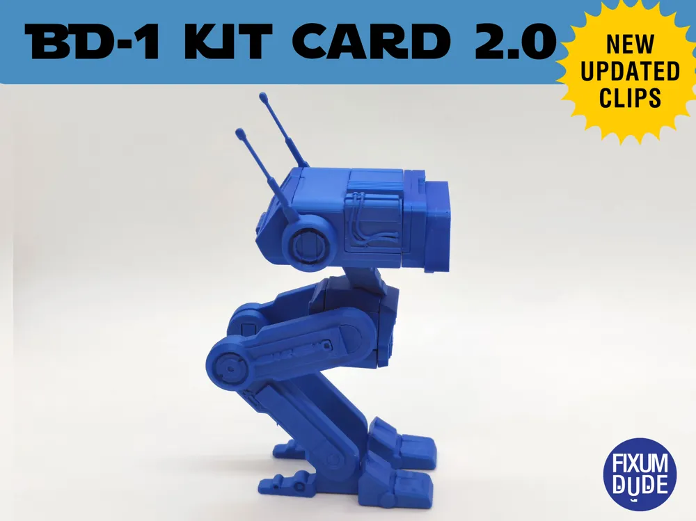 BD-1 Droid Kit Card 2.0 - Free 3D Print Model - MakerWorld