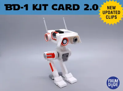 BD-1 Droid Kit Card 2.0 - Free 3D Print Model - MakerWorld