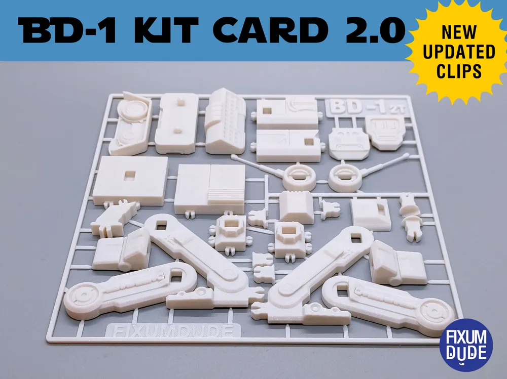BD-1 Droid Kit Card 2.0 - Free 3D Print Model - MakerWorld