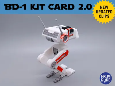 BD-1 Droid Kit Card 2.0 - Free 3D Print Model - MakerWorld