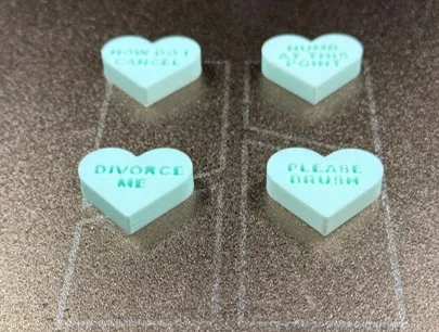 Conversation Hearts for Married Couples - Free 3D Print Model - MakerWorld