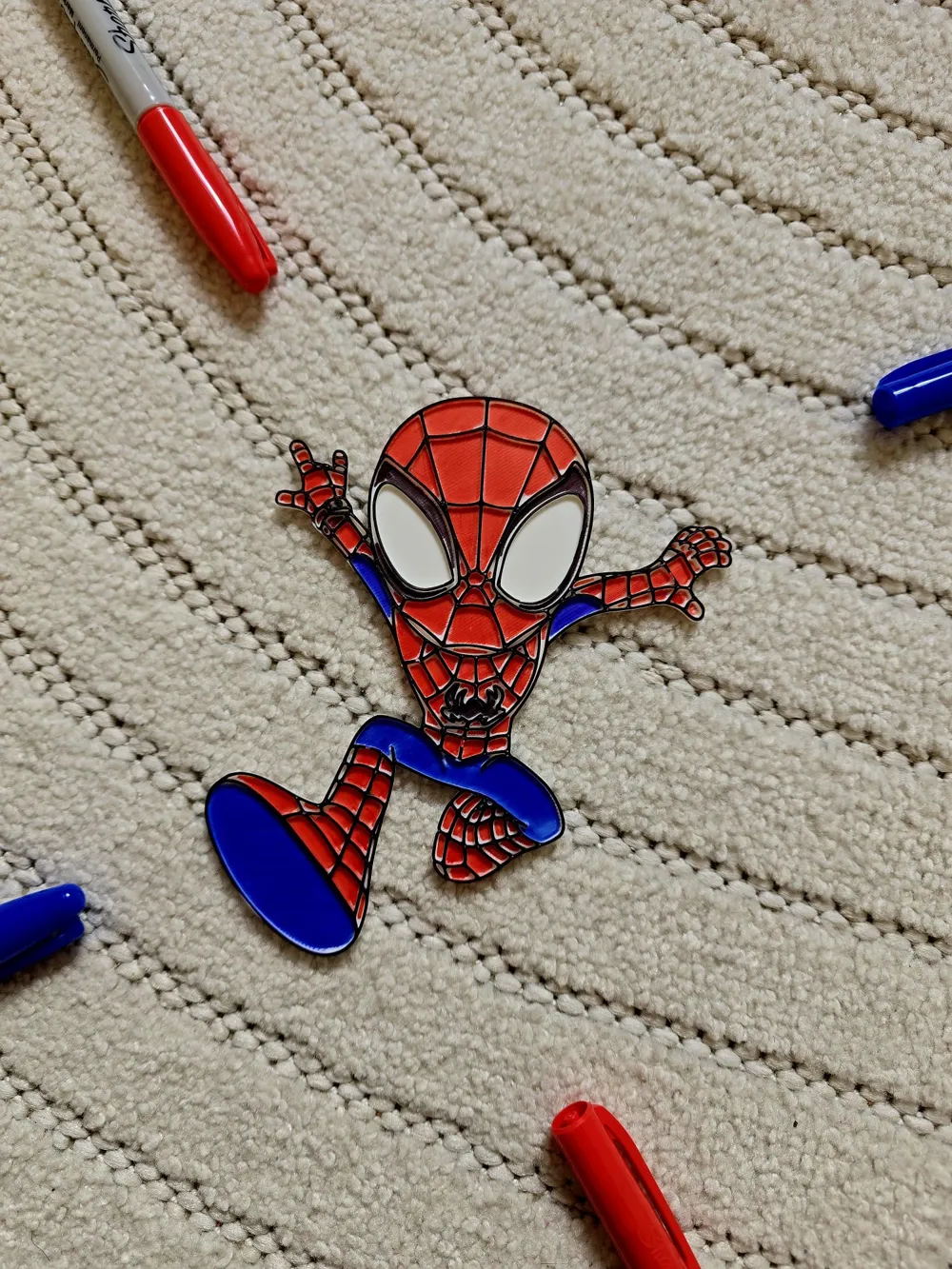 Spidey Spiderman Coloring Color Plate Sheet Decor by ...