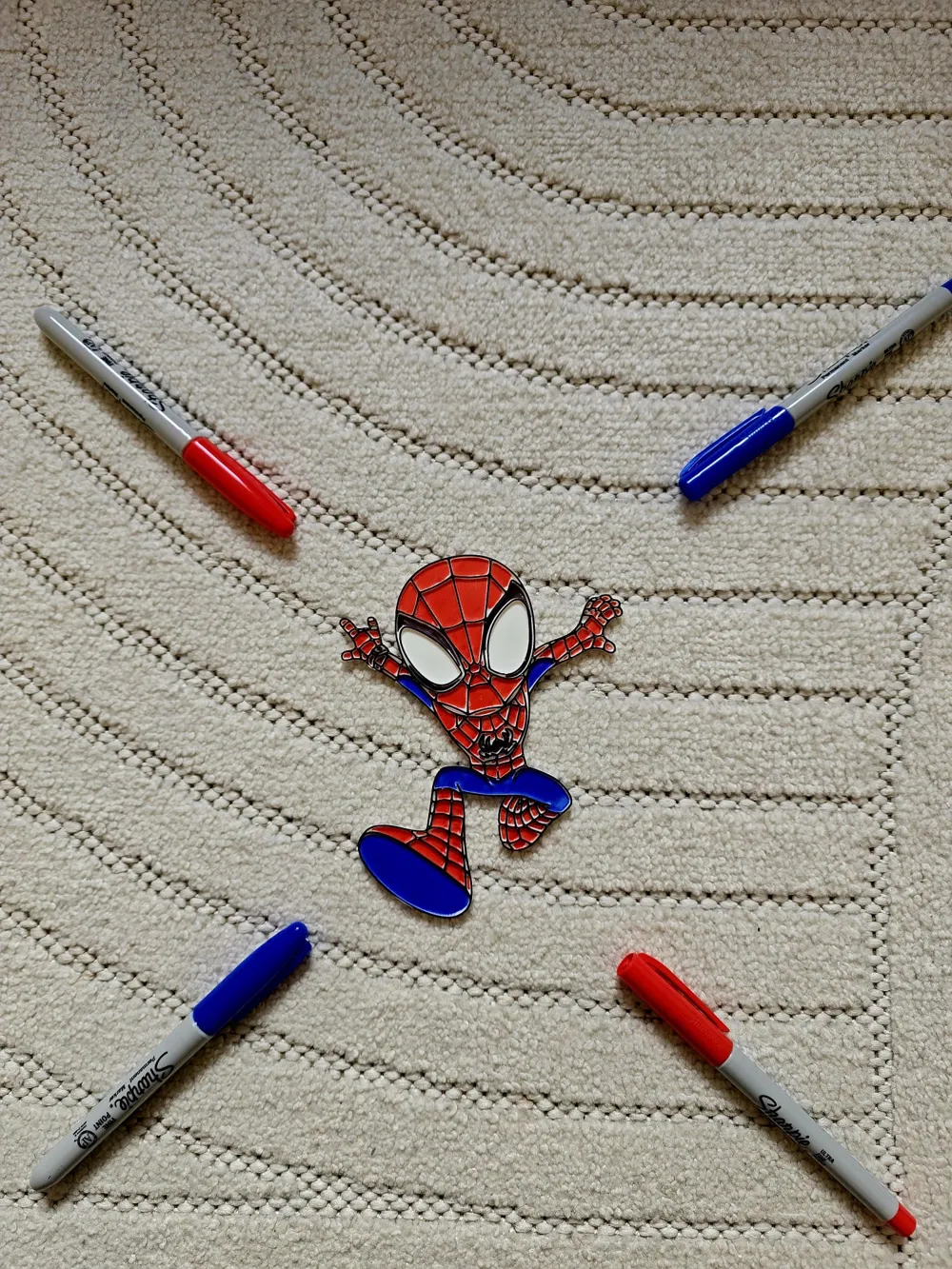 Spidey Spiderman Coloring Color Plate Sheet Decor by ...