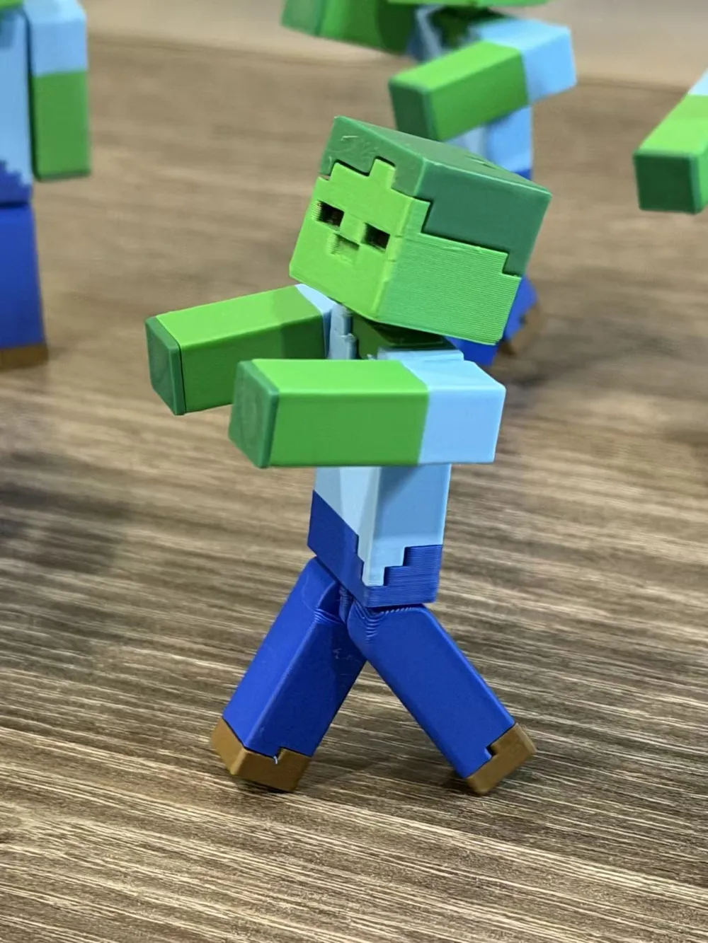 Minecraft - Zombi - Impresión por colores - Modelo de impresión 3D ...