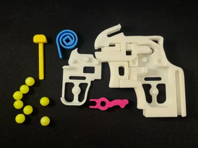 BB Gun 2.0 | fully printed | shoots over 5m! by PeliX3D MakerWorld ...