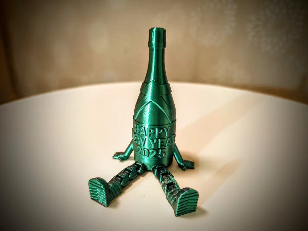 Happy New Year Bottle articulated by 3Dudek MakerWorld: Download Free ...
