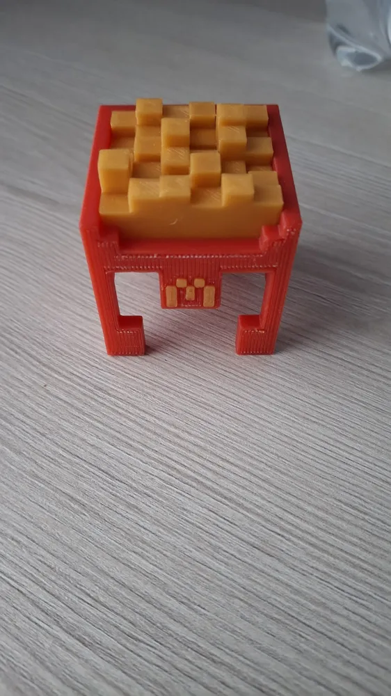 Minecraft McDonald's Fries Helmet - Free 3D Print Model - MakerWorld