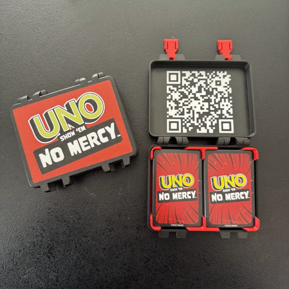 Uno No Mercy Card Game Box with French QR Code Remixed by m4x91 - MakerWorld