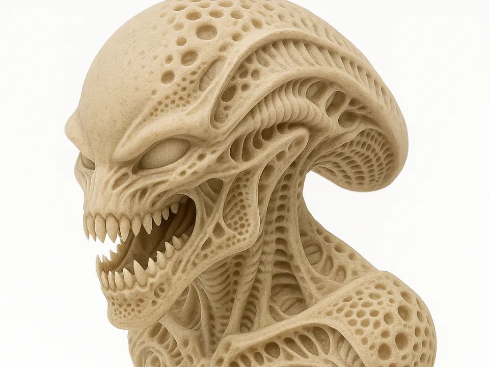 Crâne d'alien par Future 3D MakerWorld : Téléchargez des Modèles 3D ...