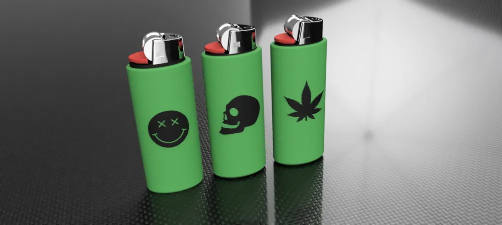 Bic Lighter Cases - Smiley Face, Skull & Mary Jane by kurt_rath ...