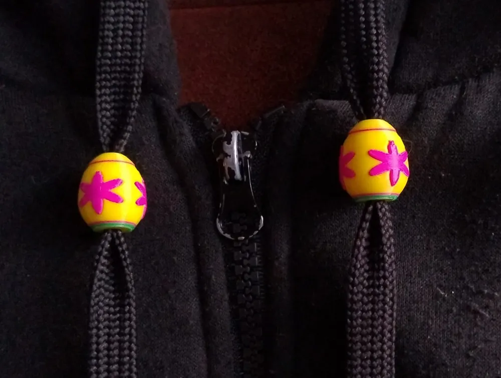 Easter Egg Drawstring Beads by Alwyn MakerWorld: Download Free 3D Models