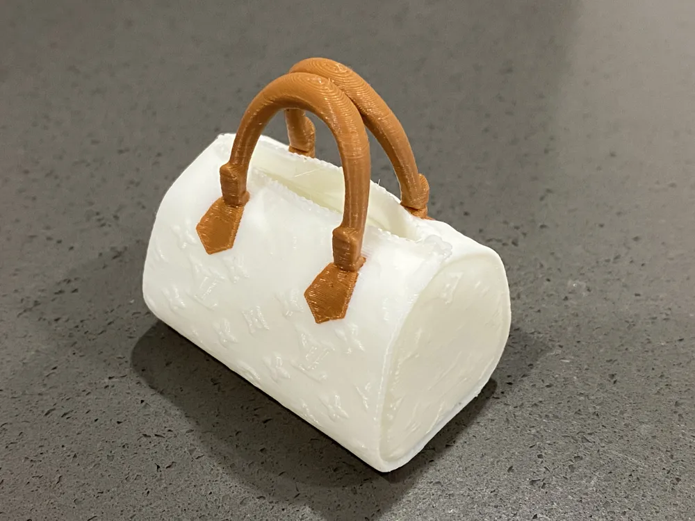 Miniature LV Handbag For Barbie Doll House - Free 3D Print Model ...