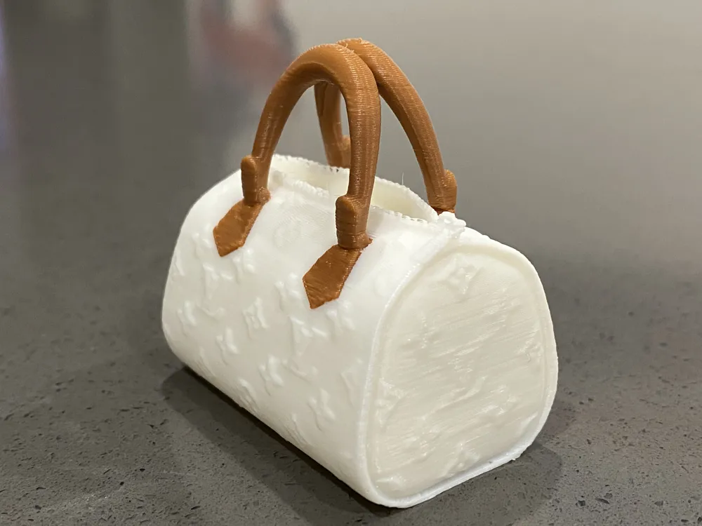 Miniature LV Handbag For Barbie Doll House - Free 3D Print Model ...