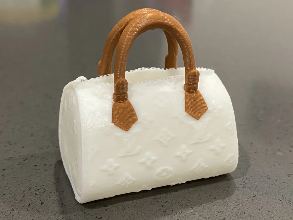 Miniature LV Handbag For Barbie Doll House - Free 3D Print Model ...