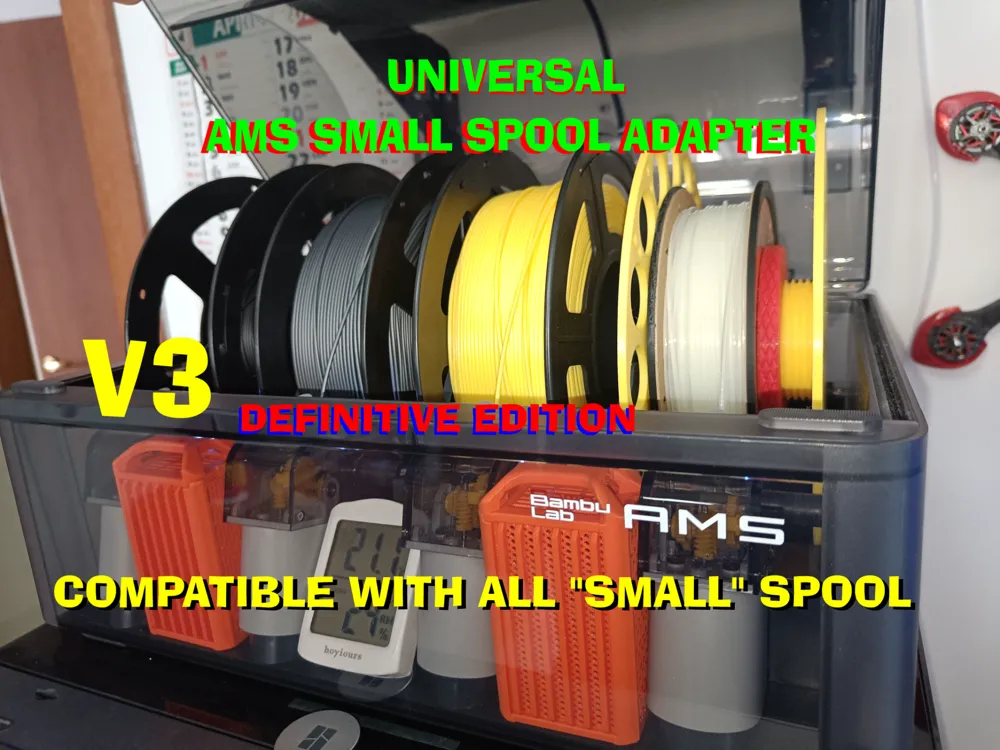 Universal AMS Small Spool Adapter - Final Edition by abactor81 - MakerWorld