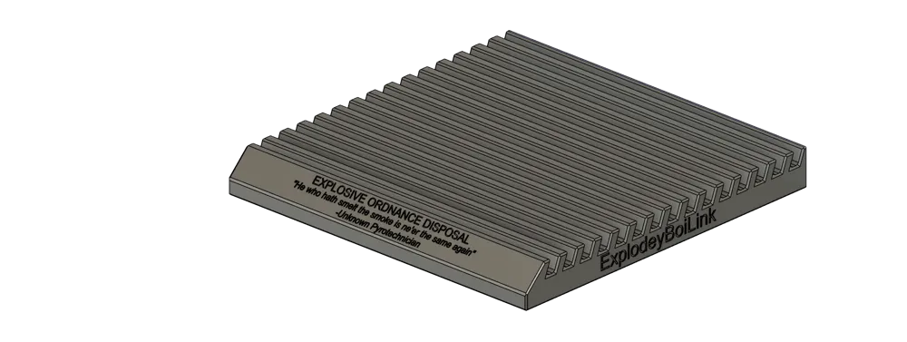 EOD themed Military Challenge Coin rack/holder - Free 3D Print Model ...