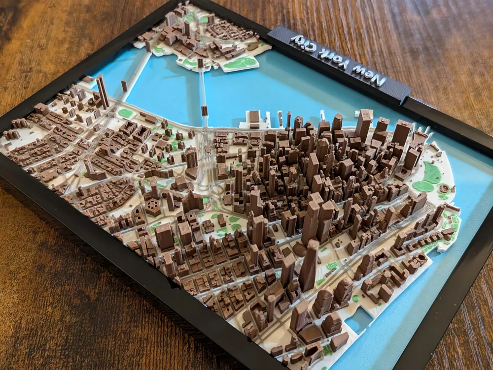 New York City Lower Manhattan 3D Mini (MultiColor) by jarvizar MakerWorld: Download Free 3D Models