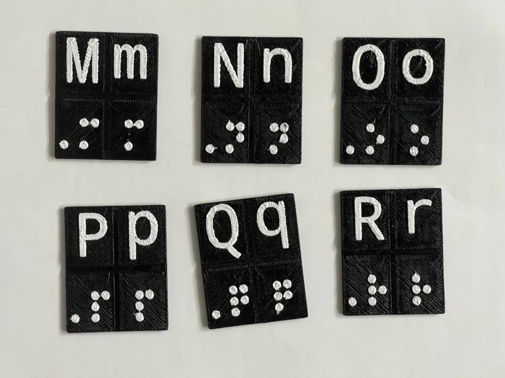 Braille Alphabet Flashcards - Free 3D Print Model - MakerWorld