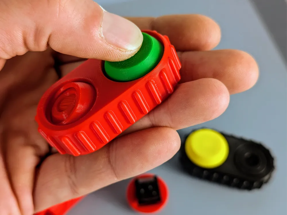Click-it Fidget MX Button Spinner by Grandpa 3DPrints - MakerWorld